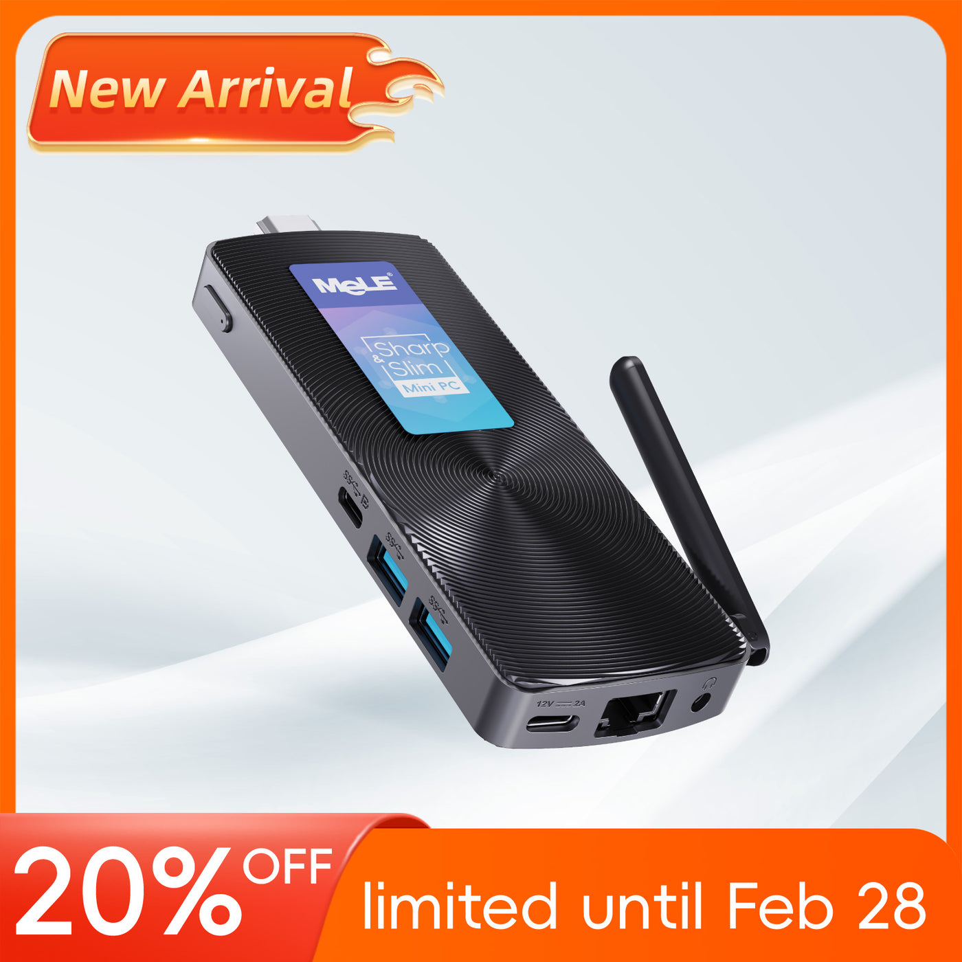 MeLE Fanless PC Stick PCG02 N100